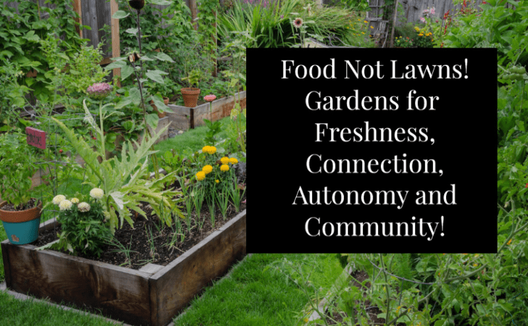 Food Not Lawns! How And Why To Turn Your Yard Into A Garden